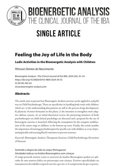 Feeling the Joy of Life in the Body: Ludic Activities in the ...